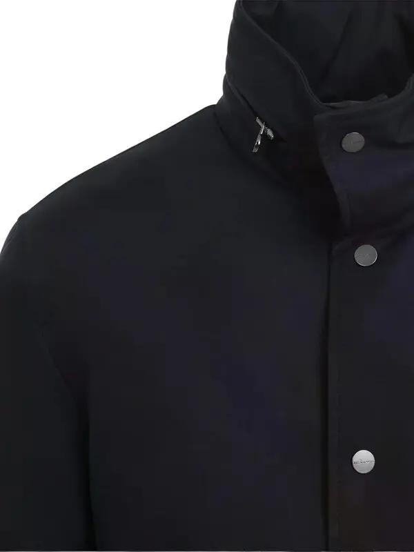 Kiton Concealed-fastening High-neck Coat