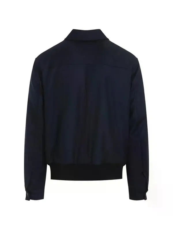 Kiton Zip-up Ribbed-trim Jacket