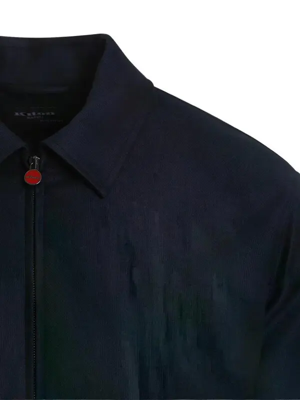 Kiton Zip-up Ribbed-trim Jacket