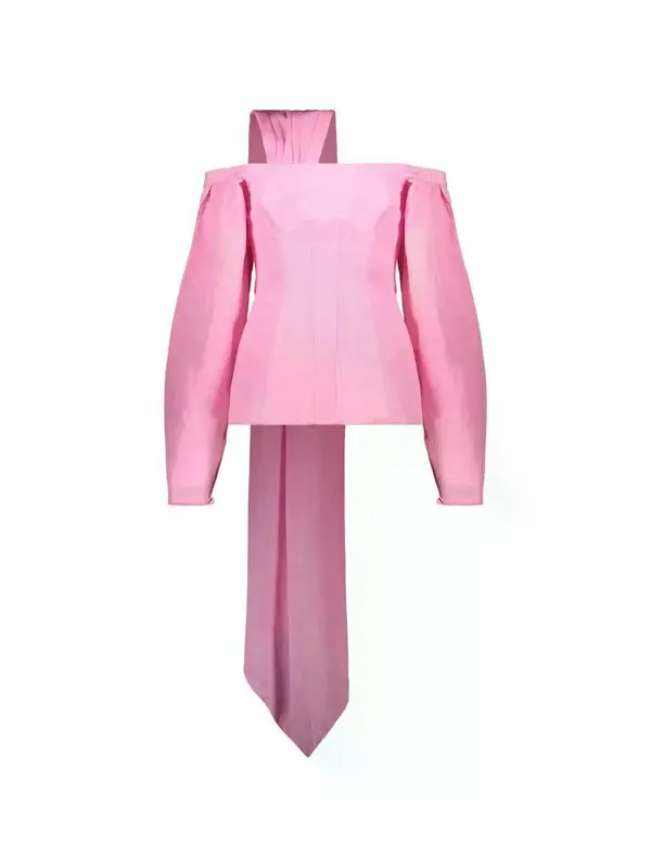 ELLERY Off-shoulder Corset-style Top - Pink