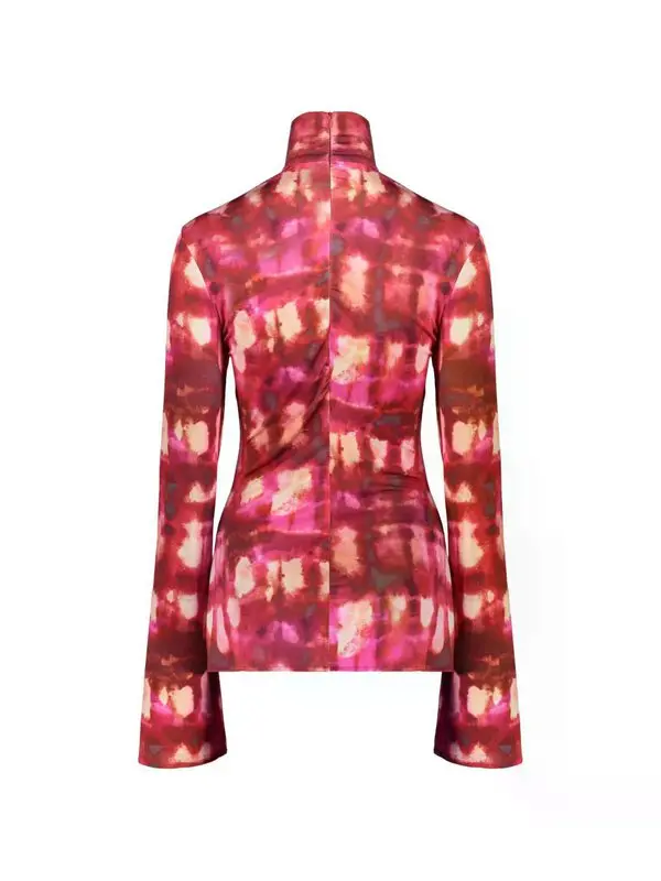 ELLERY Abstract Print Long Sleeve Top