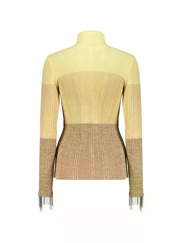 ELLERY Colour-block Fringe Detail Sweater