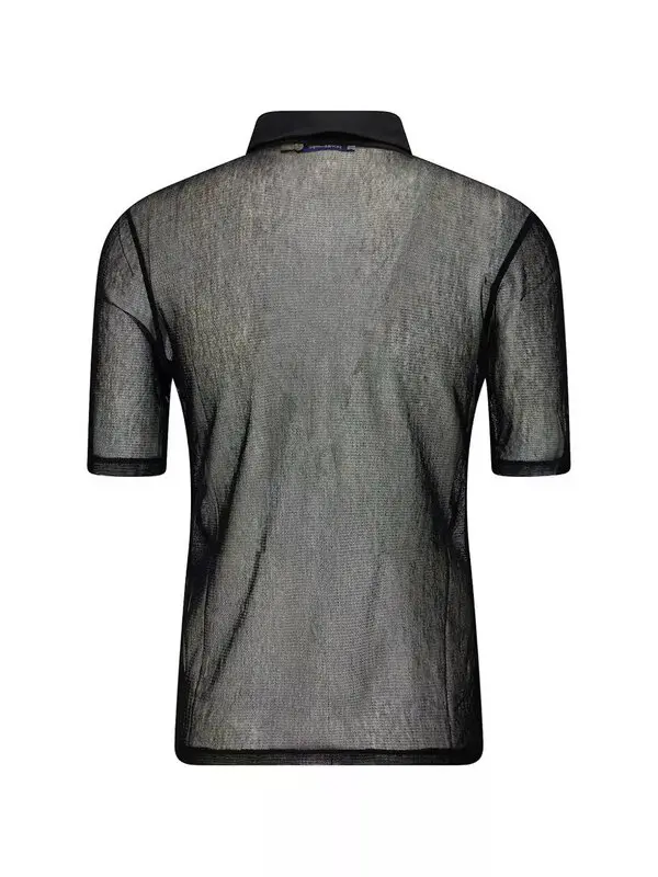 Paloma Wool Sheer Mesh Polo Shirt