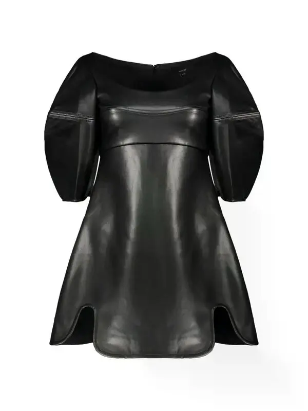 ELLERY Puff Sleeve Flared Mini Dress