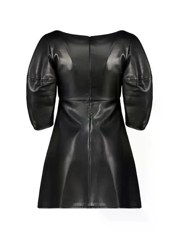 ELLERY Puff Sleeve Flared Mini Dress