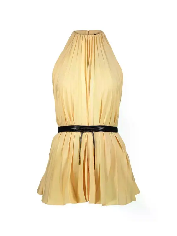 ELLERY Pleated Halterneck Top