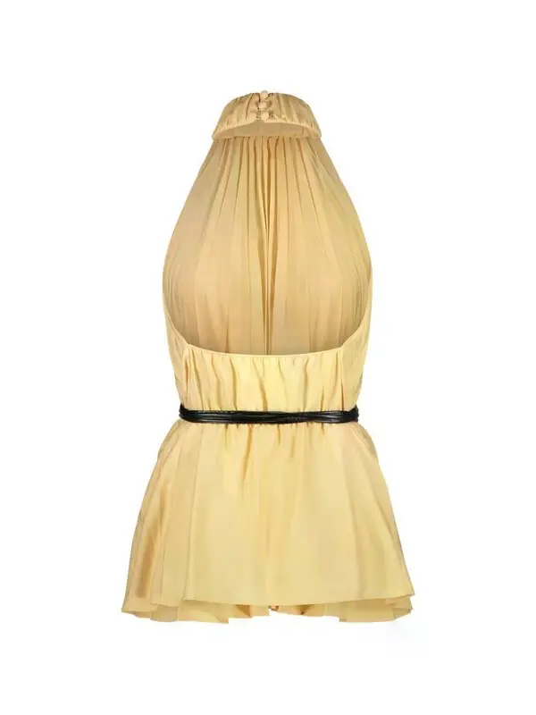 ELLERY Pleated Halterneck Top