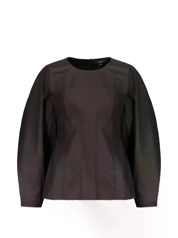 ELLERY Puff Sleeve Blouse - Brown