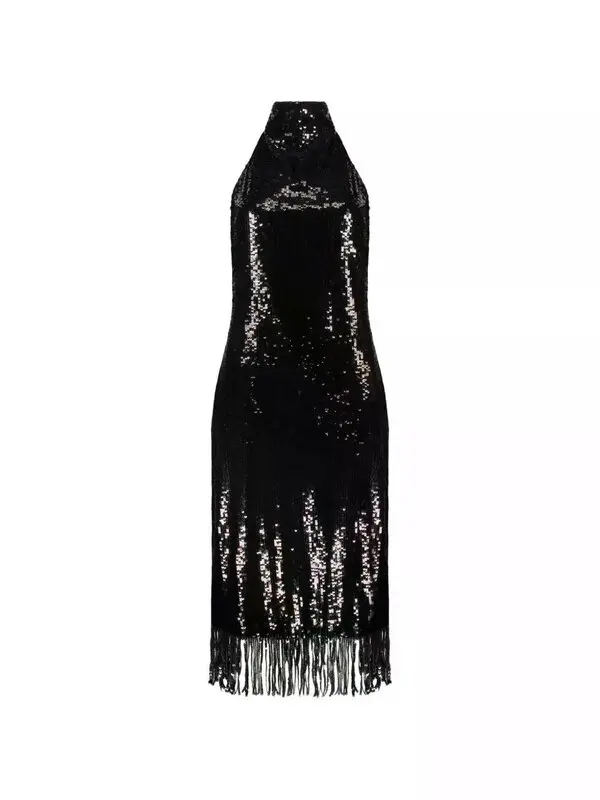 ELLERY Sequin Embellished Fringed Mini Dress