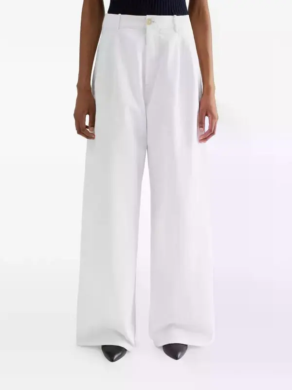 JIL SANDER Wide-leg Pleated Trousers