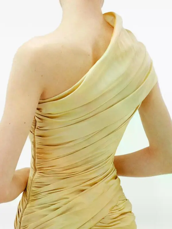 MARMAR HALIM One-shoulder Ruched Gown