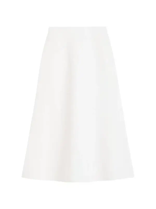 Scanlan Theodore Knit Soft-hem Skirt - White