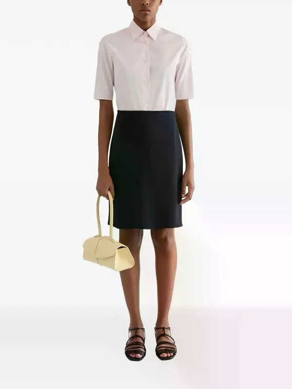JIL SANDER Embroidered Poplin Shirt - Pink