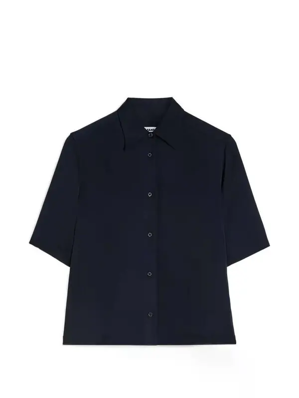 JIL SANDER Envers Satin Shirt - Blue