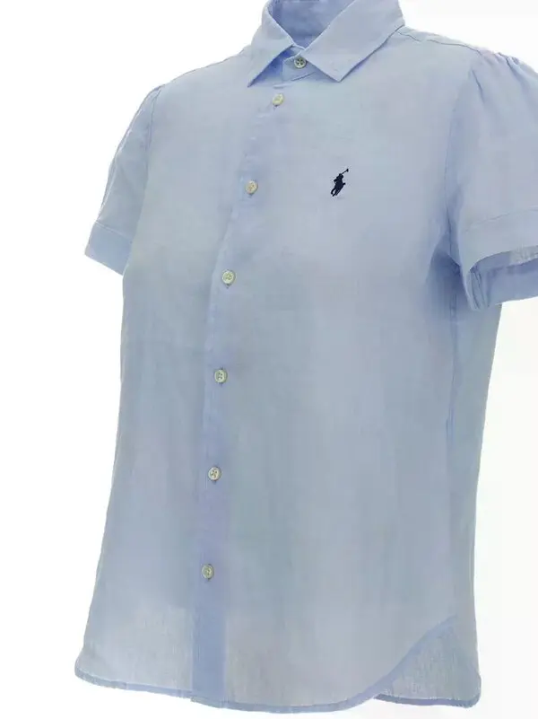 Polo Ralph Lauren Embroidered Logo Short Sleeve Shirt - Blue