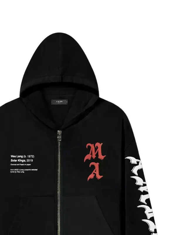 Amiri Wes Lang Solar Kings Hoodie - Black