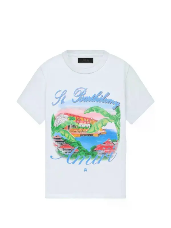 Amiri Eden Rock Graphic Print T-shirt - White