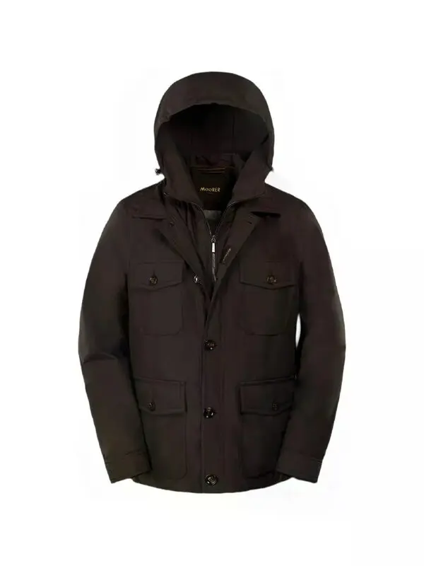 MOORER Ferri Bomber Jacket - Brown
