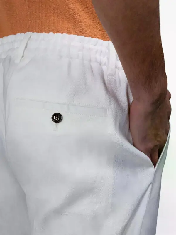 MOORER Adamson Straight-leg Trousers - White