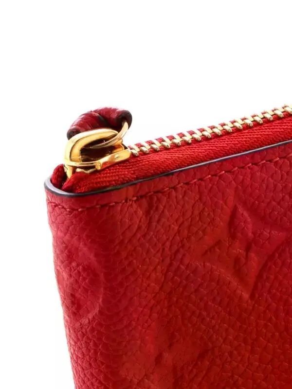 LOUIS VUITTON Clemence Wallet Monogram Empreinte Leather Small Wallets