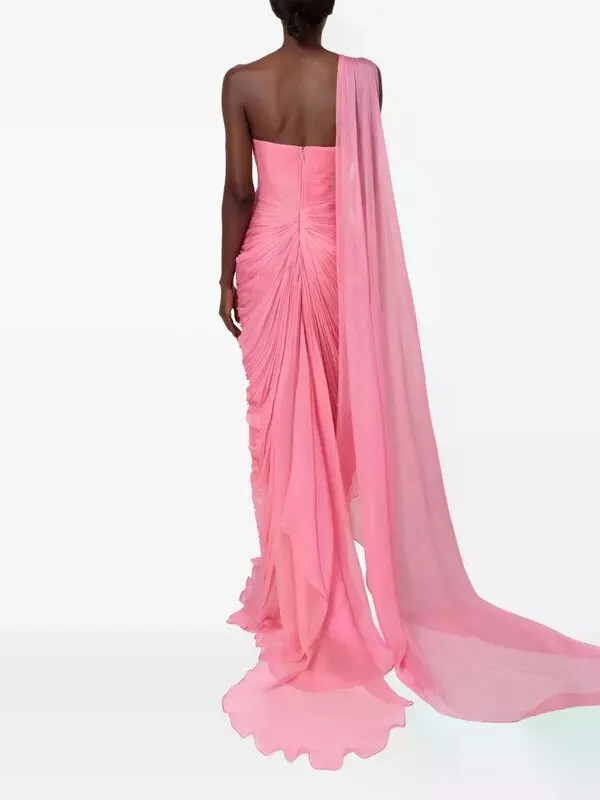 IRIS SERBAN Pleated Maxi Dress