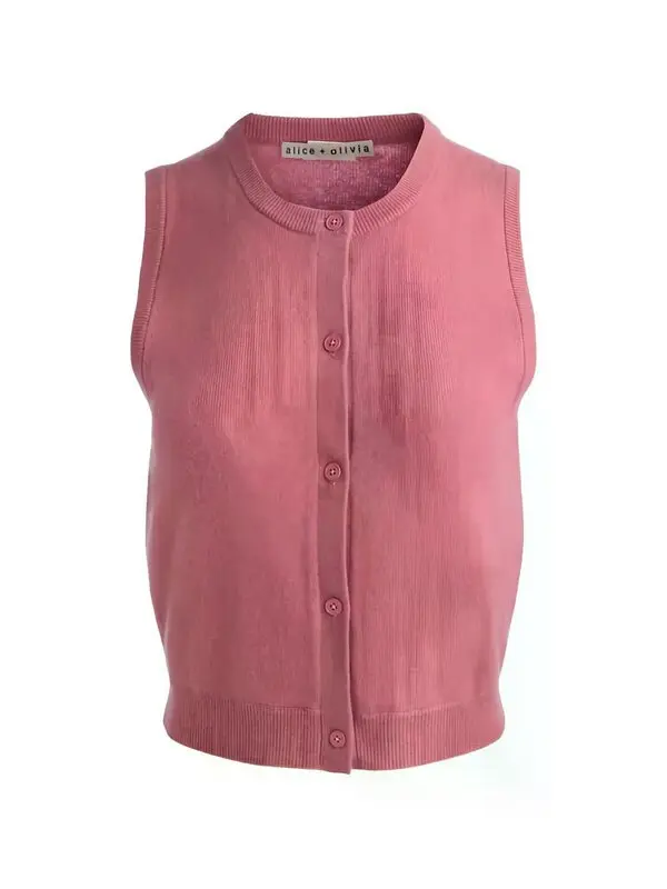 Alice + Olivia Loly Sleeveless Knit Top - Pink