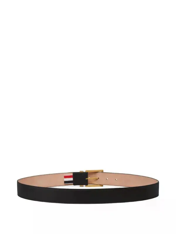 Thom Browne Pebble-grain Metal-loop Belt