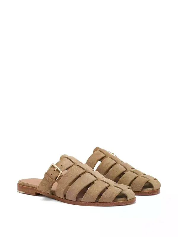 MALONE SOULIERS Theresa Cage-style Mules - Neutrals