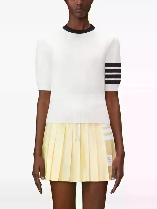Thom Browne Hector Intarsia 4-bar T-shirt
