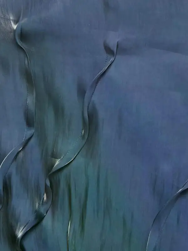 Kenzo Pin-tucked Satin Midi Skirt