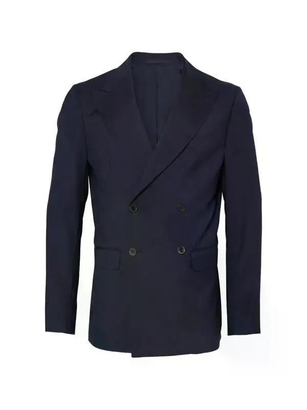 LOW BRAND Double-breasted Peak-lapel Blazer