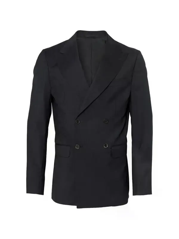 LOW BRAND Double-breasted Peak-lapel Blazer