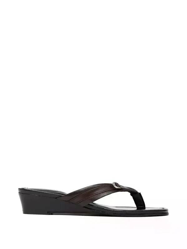 Paloma Wool Buckle Detail Wedge Sandals