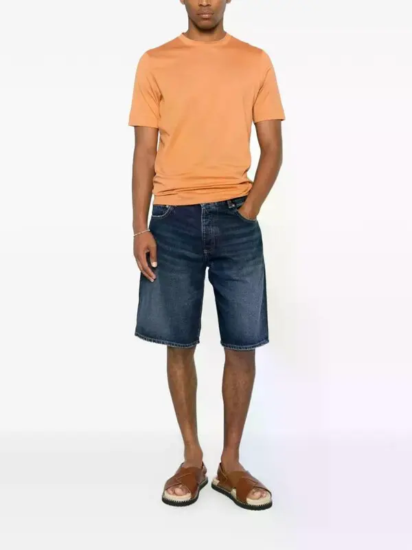 ICON DENIM LOS ANGELES Star Embroidered Shorts