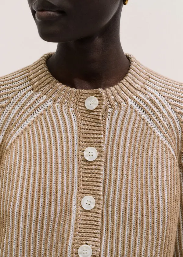 ME+EM Ribbed Knit Cardigan