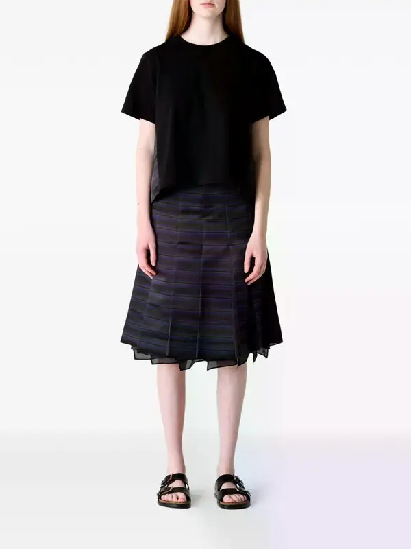 Sacai Pleated Midi Skirt