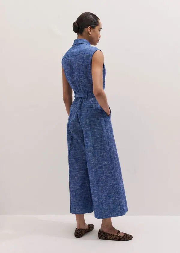 ME+EM Wide Leg Cropped Jumpsuit