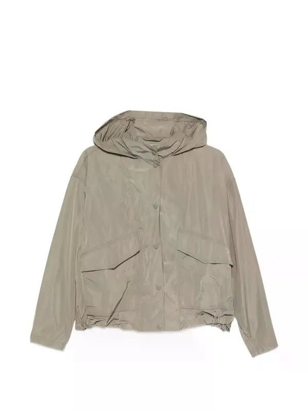 PENNYBLACK Hooded Jacket With Flap Pockets - Green