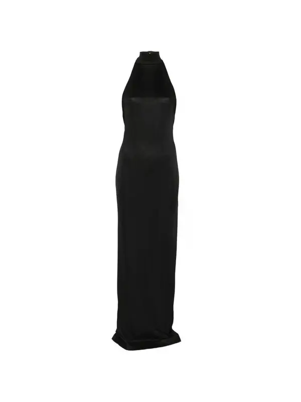 Andamane The Attico Halterneck Backless Maxi Dress