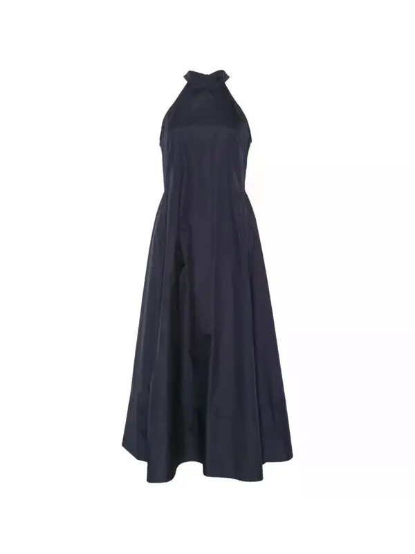 PENNYBLACK Halterneck Back-tie Midi Dress - Blue
