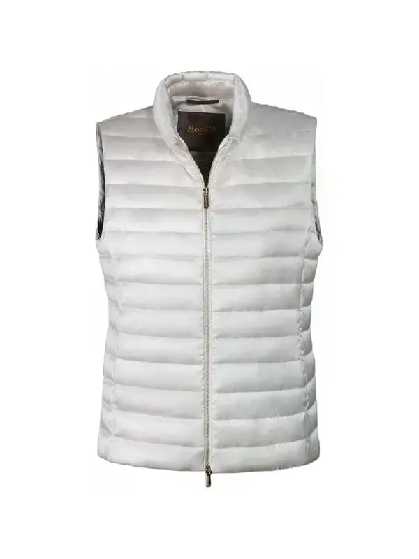 MOORER Oprah Quilted Gilet - White