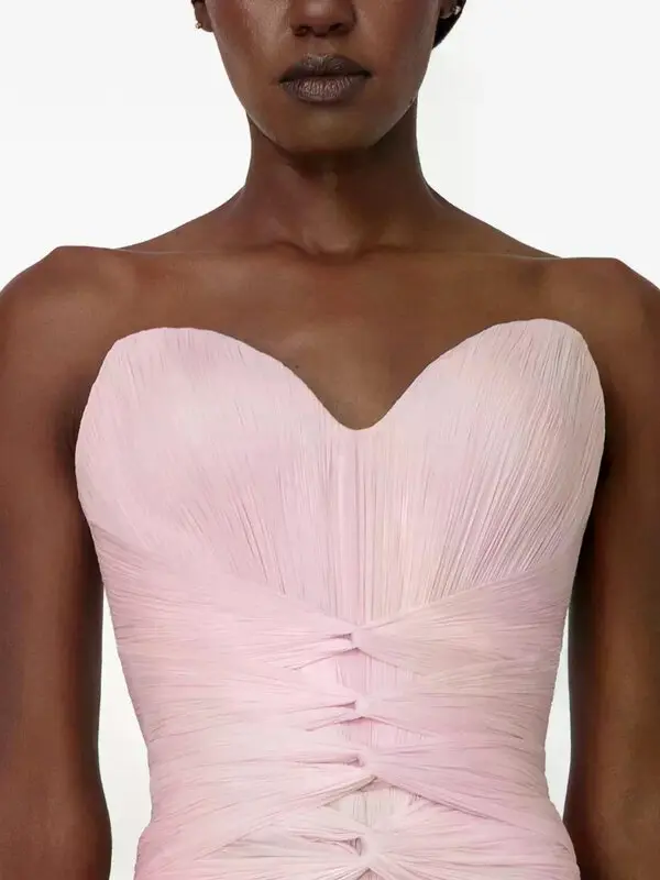 IRIS SERBAN Winnie Ruched-bodice Maxi Dress