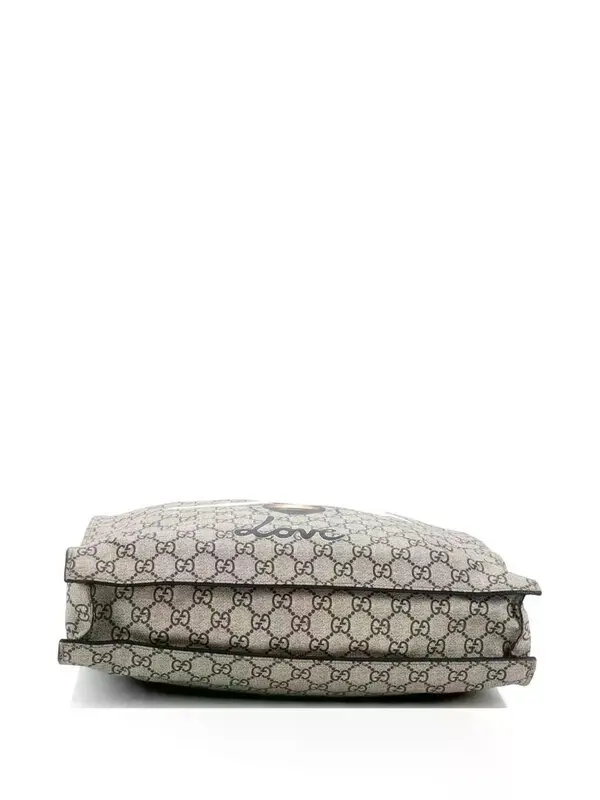Gucci Convertible Soft Open Printed Gg Coated Canvas Tall Tote Bag