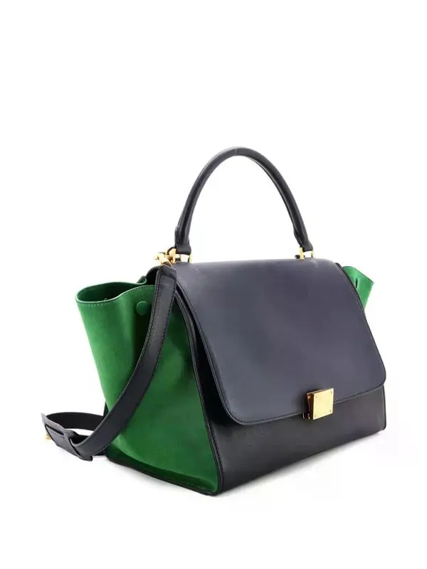 Celine Tricolor Trapeze Satchel Bag