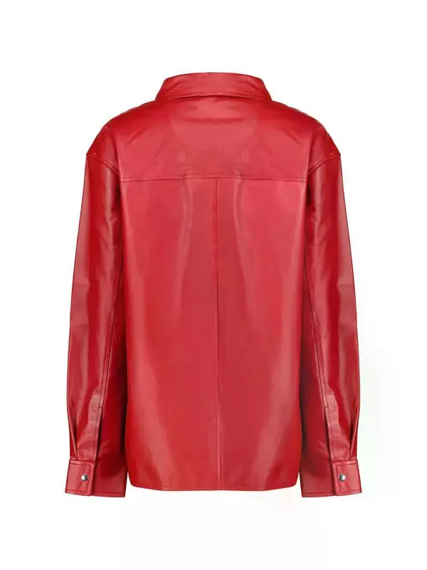 IRO PARIS Leather Buttoned Jacket