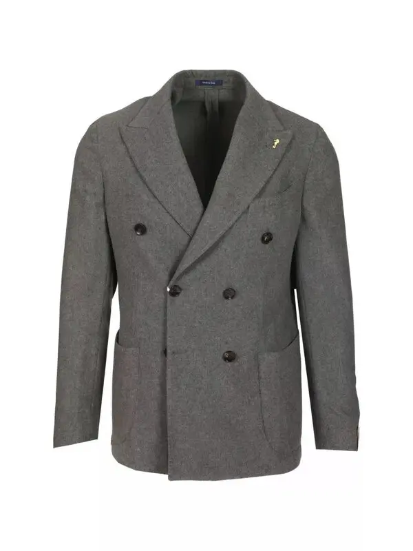 GUARINUCCI Double-breasted Peak-lapel Blazer