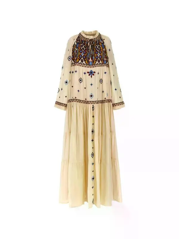 FORTELA Arsia Embroidered Maxi Dress