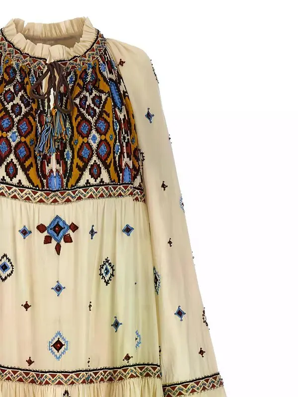 FORTELA Arsia Embroidered Maxi Dress
