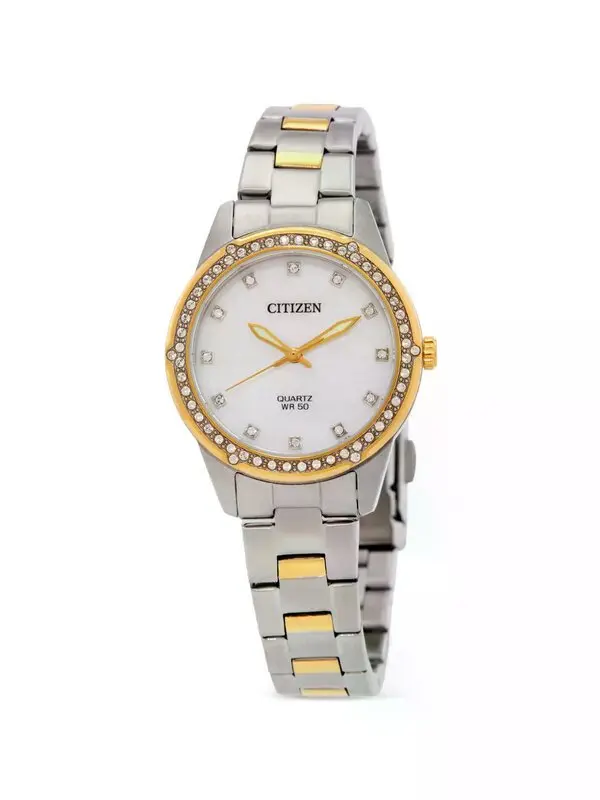 Citizens Of Humanity Accent Crystal-embellished 28mm Watch - White