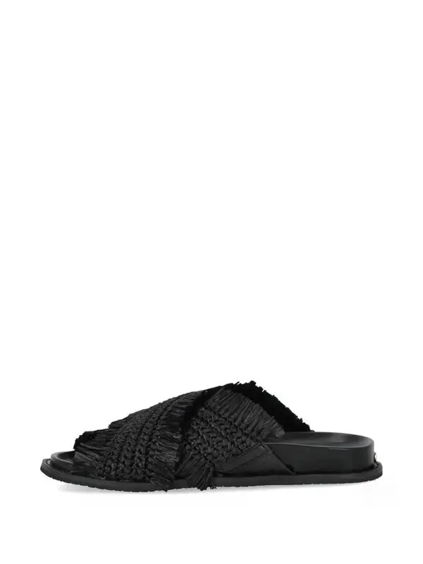 Michael Kors Peyton Fringed Woven Sandals